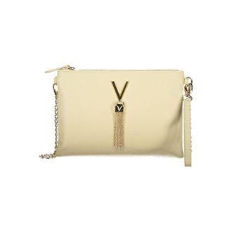 Mario Valentino Mario Valentino Beige Polyurethan Damen-Tasche mit abnehmbarem Ketten-Schultergurt