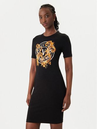 Versace Jeans Couture Kleid f&uuml;r den Alltag 80HAOE01 CJ02E Schwarz Slim Fit
