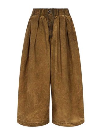 Uma Wang Pantalons D&eacute;contract&eacute;s - Jaune