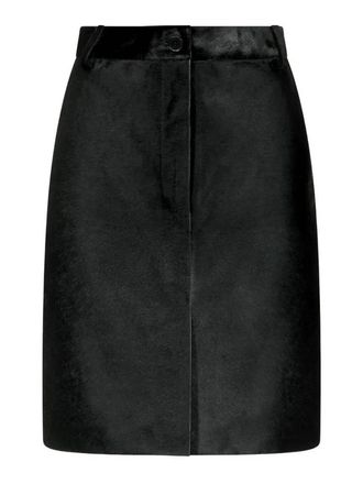 Loulou Studio Jupe En Cuir - Noir
