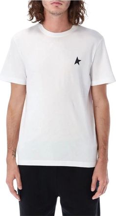 Golden Goose Homme, Tops, Blanc, Taille: M 10364 Optic Regular T-Shirt