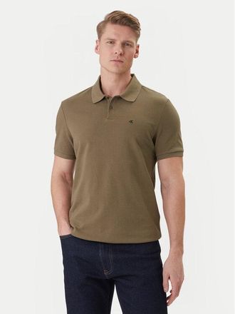 Calvin Klein Jeans Poloshirt LV040EM269 Khakifarben Regular Fit