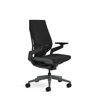 Steelcase Gesture, chaise de bureau ergonomique avec accotoirs à 360° et soutien lombaire 3D Live Back Onyx, 66 x 62.5 x 104, Noir