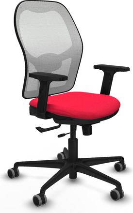 Piqueras y Crespo Jorquera B&uuml;rostuhl mit 2D-Armen, h&ouml;henverstellbare Lendenwirbelst&uuml;tze, ausgestattet mit Syncro/Traslack und injiziertem Schaumstoff, mit Rollen von 65