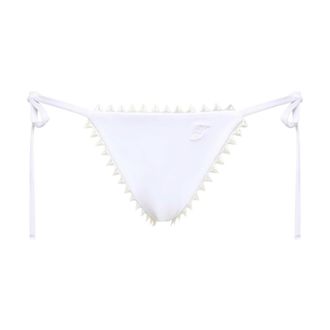 Jacquemus Femme, Maillots de bain, Blanc, Taille: 38 FR Bas de bikini Picot