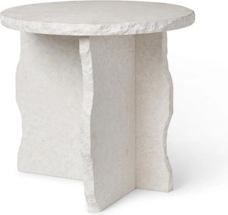 Ferm Living Table dappoint Mineral en marbre de Bianco Curia Ferm Living