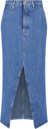 Jil Sander Jupe Midi - Bleu