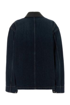 Prada Womens Denim Jacket Bleu Giubbini