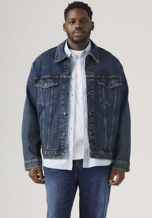 Levi's Plus Jeansjacke BIG TRUCKER mit Knopfleiste und Brusttaschen