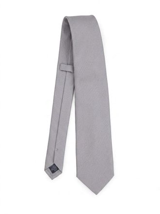 Givenchy Mens Gray Silk Tie