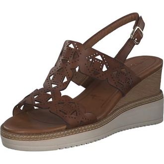 Tamaris Sandales hautes pour femme - Marron - Taille 37 EU