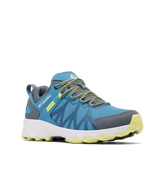 Columbia Homme Peakfreak 2 Outdry Chaussures de Trekking et de randonn&eacute;e imperm&eacute;ables &agrave; Taille Basse, Mineral Blue/Fresh Kiwi, 42 EU