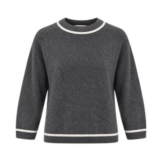 Marella Emmegrege Rundhals-Strickpullover - - Knitwear - Damen - Grau - L
