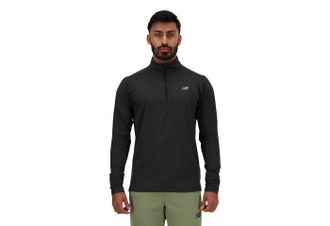 New Balance Laufshirt Space Dye 1/4 Zip mit Label