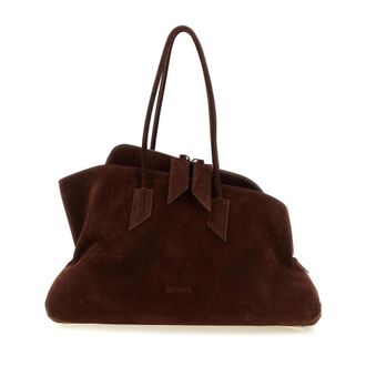 The Attico Wildleder-Umh&auml;ngetasche - - Bags - Damen - Braun - ONE SIZE