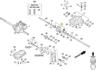 STIGA Sports ORIGINAL STIGA Rasentraktor Differentialgetriebe Satz 1139-2743-01
