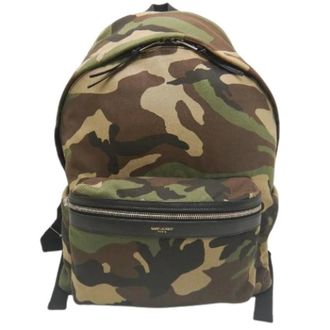 Saint Laurent Pre-owned Vintage Backpack - unisex - Pre-owned - Vert - Taille: ONE Size