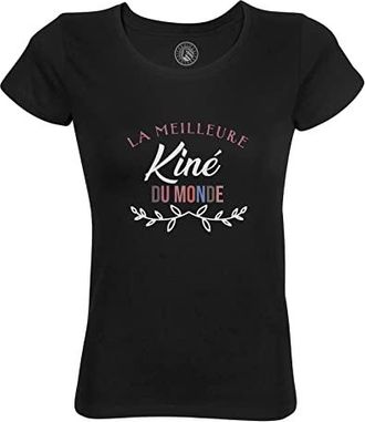 Fabulous T-Shirt Femme Col Rond La Meilleure Kin&eacute; du Monde Medecin Sport