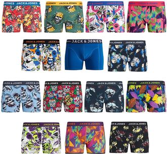 Jack & Jones Herren Boxershorts Mix Set Bunt Uni Bunt M, bunt, M