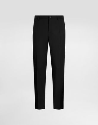 Dolce & Gabbana Hose Aus Wollgabardine - Mann Hosen Und Shorts Schwarz 58