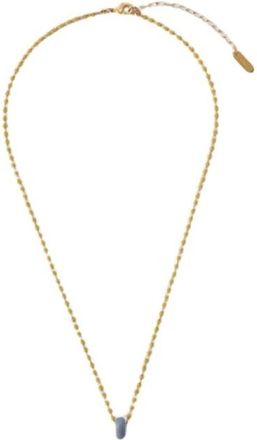 Malababa Femme, Accessoires, Jaune, Taille: ONE Size Collier Court &agrave; Perles