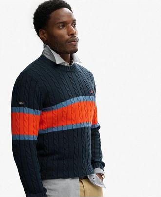 Superdry Pull &agrave; rayures en coton