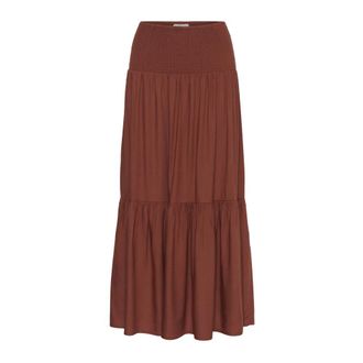 Kaffe Maxi-Rock - - Skirts - Damen - Braun - XS/S