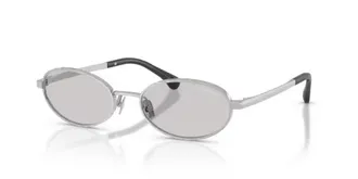 Chanel CH2227S Quilted-Effect Oval-Frame Sunglasses - Silver