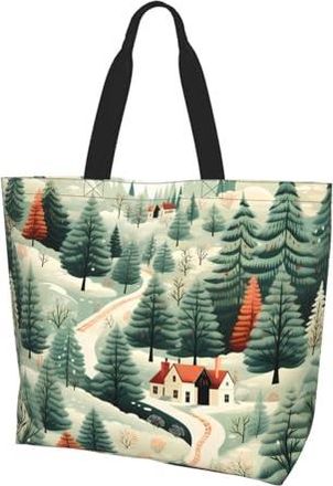 Generic Maison Dans Le Fourr&eacute; Sac Fourre-Tout L&eacute;ger Tote Bag Pliable Sac A Main Femmes Pour Travail Plage Shopping