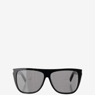 Saint Laurent Womens New Wave Sl 1 Sunglasses Black Acetate