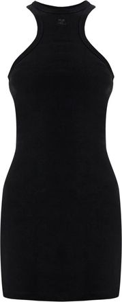 Courr&egrave;ges Femme, Robes, Noir, Taille: 36 FR Contrast Scuba Mini Dress