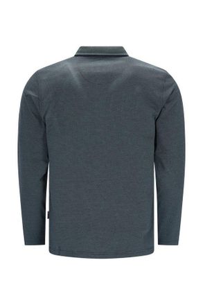 Hajo Langarm-Poloshirt Poloshirt in Minimaljacquard allover - stay fresh-Qualit&auml;t
