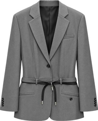Meimeij Blazer ajust&eacute; - Femme - Vestes - Gris - Taille: 38 FR