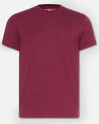 Timberland Dunstan River Kurzarm-T-Shirt f&uuml;r Herren in Burgunderrot, Herren, Burgunderrot, Gr&ouml;&szlig;e