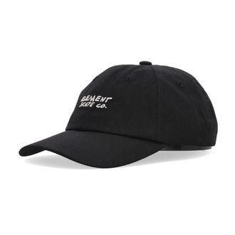 Element unisex, Accessoires, Noir, Taille: ONE Size Casquette visière courbée noir coton