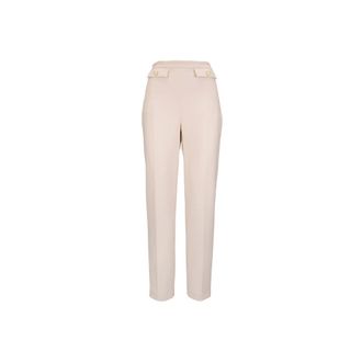 Elisabetta Franchi Femme, Pantalons, Beige, Taille: 44 FR Pantalon Slim-fit