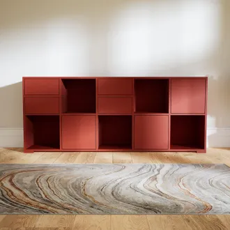 MYCS Sideboard Terrakotta - Sideboard: Schubladen in Terrakotta & Türen in Terrakotta - Hochwertige Materialien - 195 x 81 x 34 cm, konfigurierbar