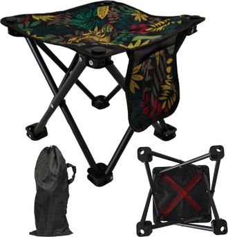 Generico Campingst&uuml;hle: Schwerlast-Outdoor-Klappst&uuml;hle, tragbarer Klappstuhl, Campingstuhl, Campingzubeh&ouml;r, Outdoor-Stuhl, Hocker mit Tasche