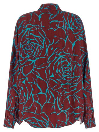 Dries Van Noten Womens Bordeaux Viscose Blouse