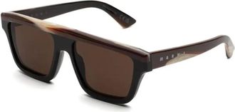 Marni Femme, Accessoires, Brun, Taille: 55 MM Lunettes de soleil Nistakari