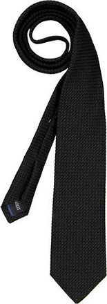 Ascot Herren Krawatte schwarz Seide unifarben