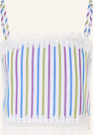 Claudie Pierlot Claudie Pierlot Cropped-Top Mit Spitze weiss