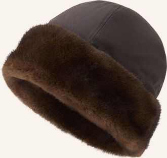 Claudie Pierlot Claudie Pierlot Hut Mit Kunstfell braun