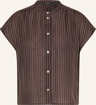 OPUS Bluse Friepe braun