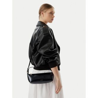 Calvin Klein Handtasche Calvin Klein Foil Logo Glossy LV04F3738G Schwarz