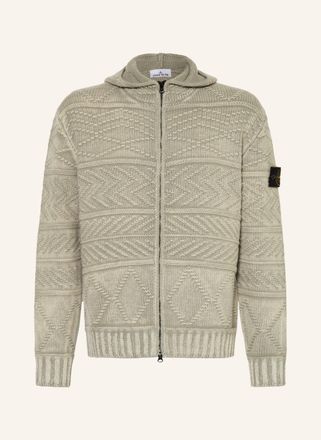 Stone Island Strickjacke Aus Cashmere gruen
