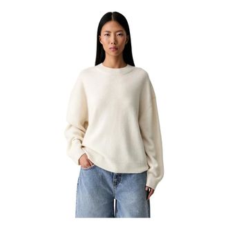 Anine Bing Lee Crew Sweater - Femme - Pulls - Beige - Taille: 38 FR