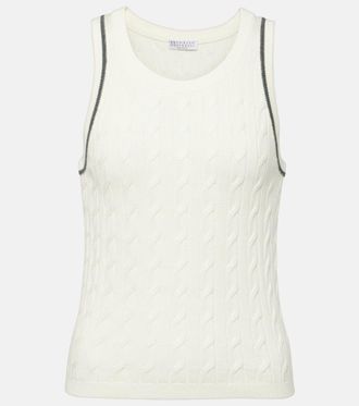 Brunello Cucinelli Top aus Baumwolle