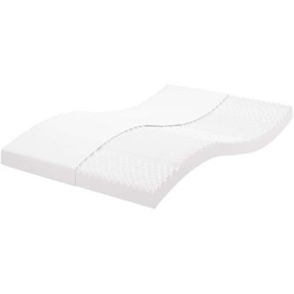 vidaXL Vidaxl - Matelas en mousse blanc 120x210 cm 7 zones duret&eacute; 20 ild