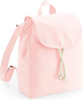 noTrash2003 Petit sac à dos City en toile de coton bio lourd de 340 g avec fermeture à cordon de serrage et bouton pression en 5 couleurs 22 x 30 x 12 cm Volume 5